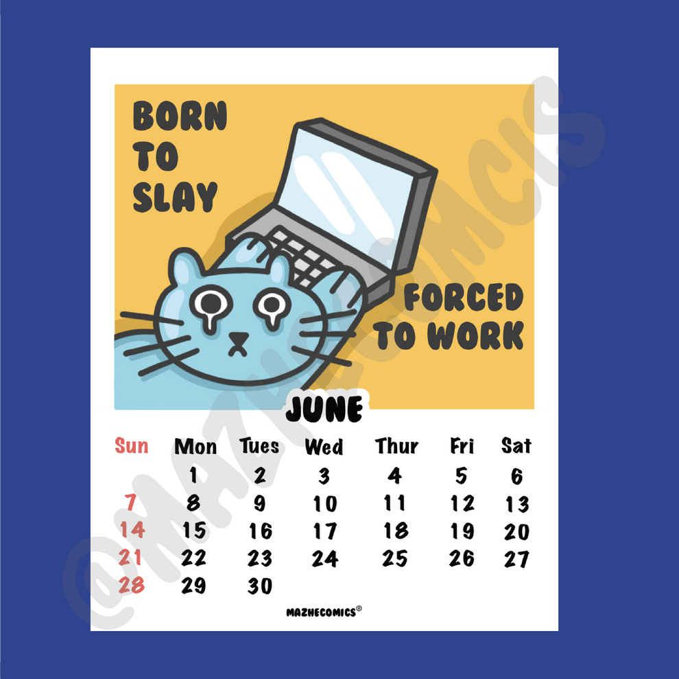 Hang In There 2026 Calendar – MazheComics